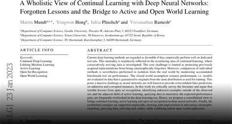 Paper Page A Wholistic View Of Continual Learning With Deep Neural
