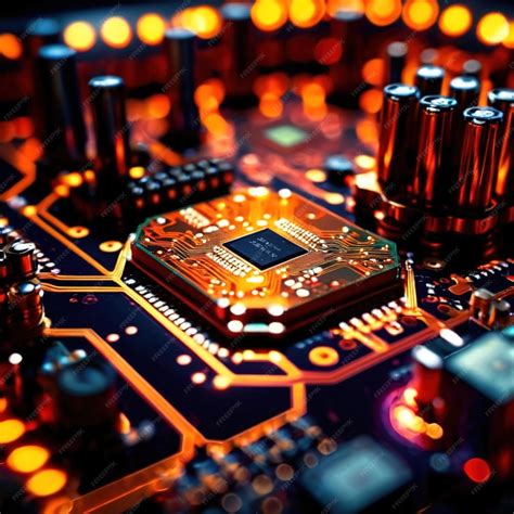 Premium Photo Computer Circuit Board Intricate Electronic Technology For Cpu Processor