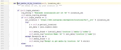 python Cómo solucionar error en código de instabot con id de