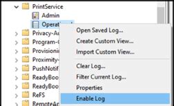 Enable Printservice Log Events