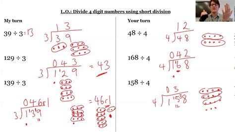 Year 5 Divide 4 Digit Numbers Using Short Division YouTube