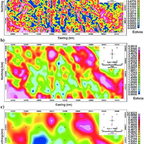 a pseudodepth slice of the differential curvature components at 370