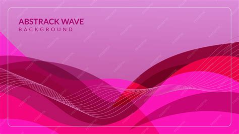 Premium Vector Abstract Wave Pink Color Background With Shape Design Premium Vector