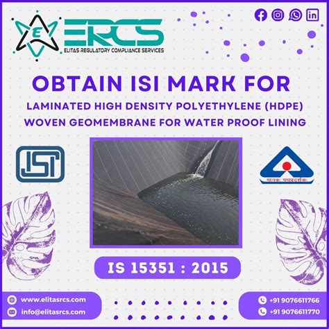 Bis Certification Of Laminated Hdpe Woven Geomembrane For Water Proof
