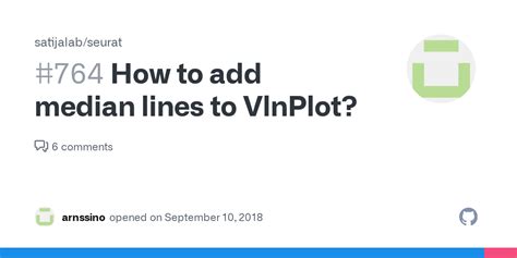 How To Add Median Lines To VlnPlot Issue Satijalab Seurat GitHub