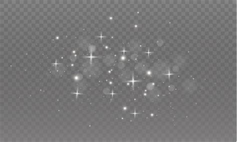 반짝 마법 먼지 입자 조명 효과 프리미엄 벡터