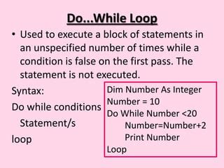 Variable, constant, operators and control statement | PPTX