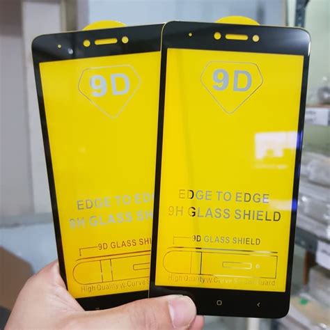 Jual Tempered Glass Full Lem D Xiaomi Redmi Note X Redminote Snapdragon Black White