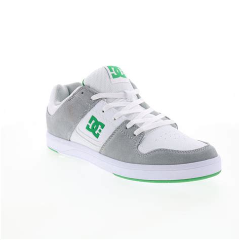 Dc Cure Adys400073 Wgn Mens White Gray Suede Skate Inspired Sneakers S