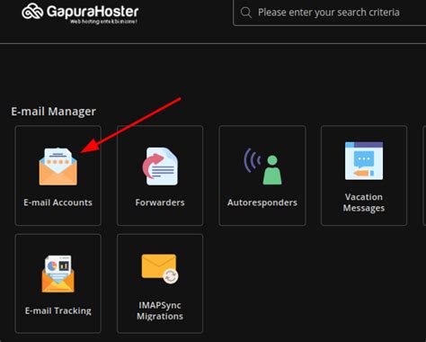cara membuat akun email di directadmin gapurahoster