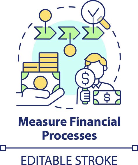 Measure Financial Processes Concept Icon Determining Treasury Management Necessity Abstract