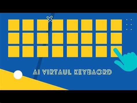 How To Make An AI Based Virtual Keyboard In Python OpenCV CV OpenCV Tutorials Computer