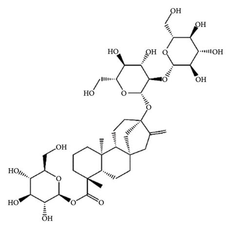 Chemical Structures Of Steviol Glycosides And Its Components A