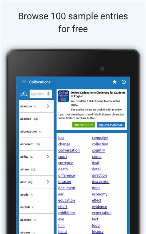 Oxford Collocations Dictionary Apk For Android Download