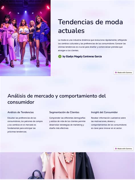 Tendencias De Moda Actuales Pdf Moda Marca