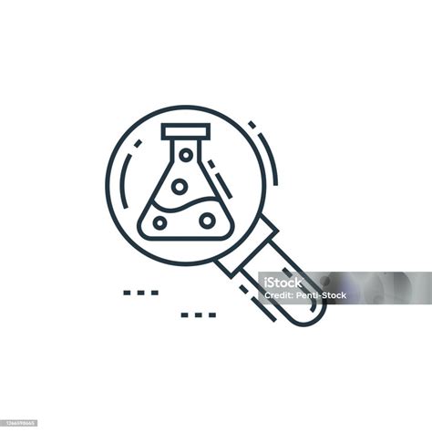 흰색 배경에 격리 된 연구 벡터 아이콘 개요 웹 사이트 디자인 및 모바일 응용 프로그램 개발을위한 얇은 라인 연구 아이콘 씬