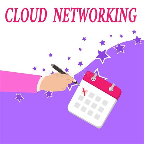 Text Sign Showing Cloud Networking Conceptual Photo Is Term Describing Access Of Networking