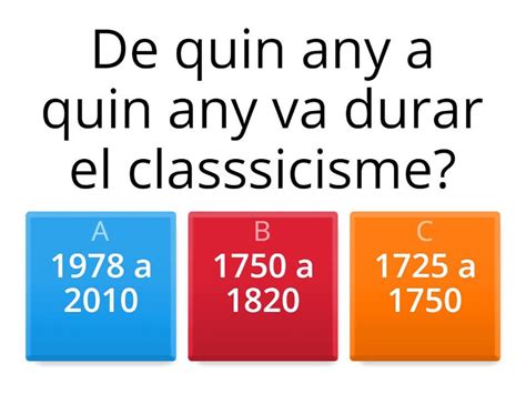Classicisme Quiz