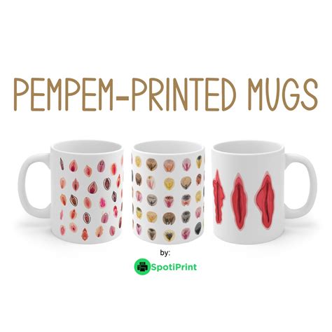White Ceramic Mug Oz Cute Vagina Mug Pempem Vulva Mugs Adult Valentine Naughty Gifts Men