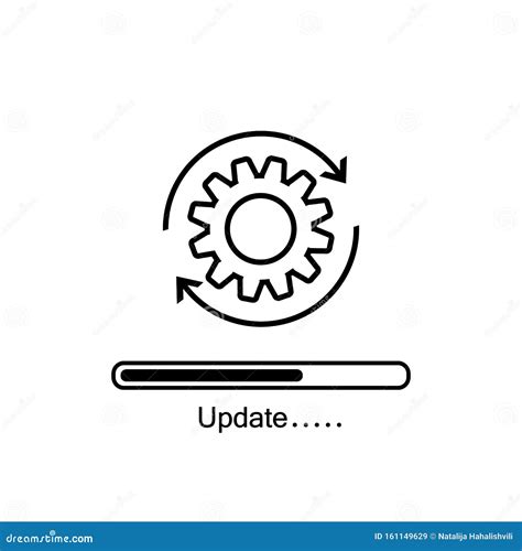 Loading Process Update System Icon Concept Of Upgrade Application Progress Icon For Graphic