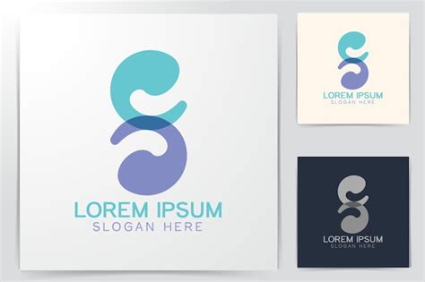 편지 S 로고 디자인 영감 흰색 배경에 고립 무료 벡터