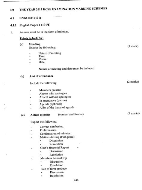 2015 Kcse English Pp1 Pp2 Pp3 Ms Pdf