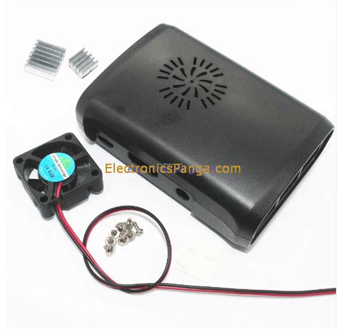 raspberry pi 2b and 3b box abs case with fan module heatsink star