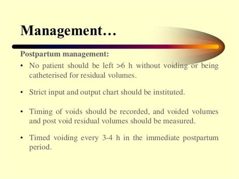 Postpartum Bladder Dysfunctionand Urinary Retention