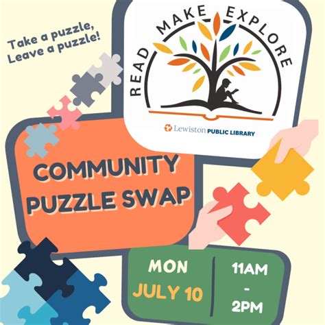 Community Puzzle Swap Lewiston Public Library Maine Community Puzzle Swap Lewiston Public Library Maine