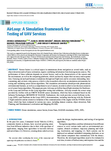 Pdf Airloop A Simulation Framework For Testing Of Uav Services