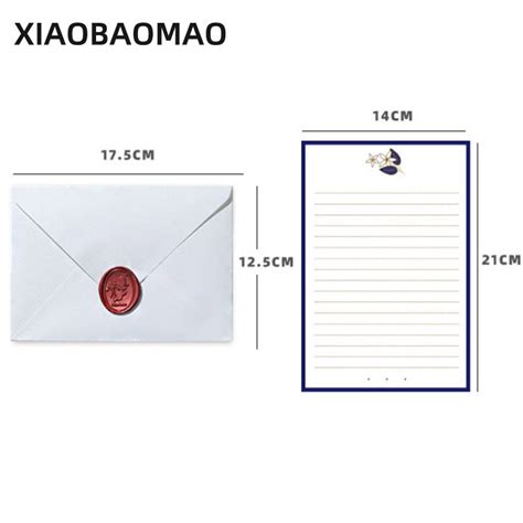 순수한 흰색 봉투 편지 용지 세트 사랑 편지 서양식 봉투 편지 선물 결혼식 초대장 인쇄제품