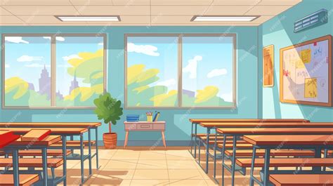 Premium Vector Classroom Background Vector
