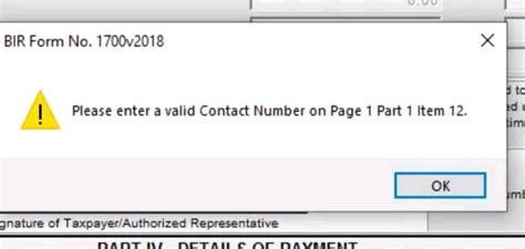 Error Code At Filing Itr Bir 1700 Rtaxph