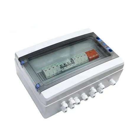 Ip65 Plastic Pv Combiner Box 4 In 2 Out Waterproof 1000v1500v Solar Dc
