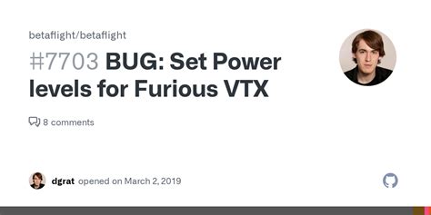 Bug Set Power Levels For Furious Vtx · Issue 7703 · Betaflight