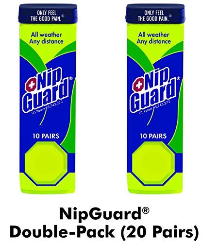NipGuards Double Pack 20 Pairs Guaranteed Nipple Protection Since 1998 For Endurance