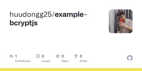 GitHub Huudongg Example Bcryptjs