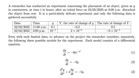 Solved A Researcher Has Conducted An Experiment Concerning