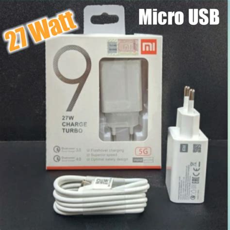 Jual Charger Xiaomi Micro USB Fast Charging 27W Original Shopee Indonesia