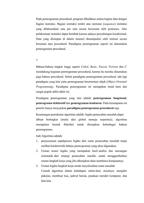 Algoritma Dan Pemrograman PDF