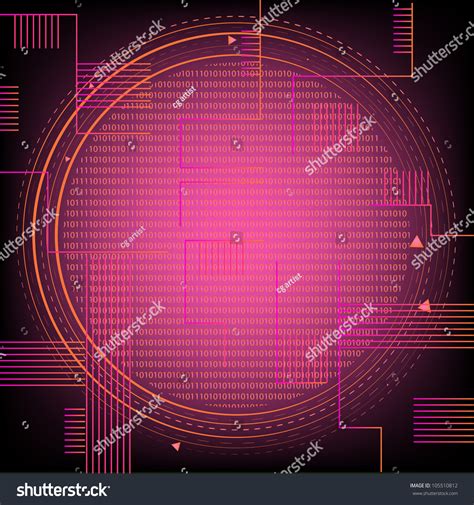Pink Binary Technology Eps Version Available Stock Illustration 105510812 Shutterstock