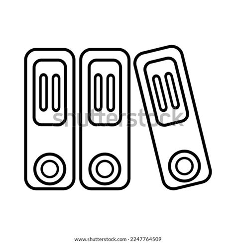 File Folder Icon Line Style Stock Vector Royalty Free Shutterstock