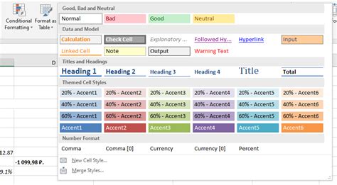[feature request] ability to set built in styles for a cell xlsx
