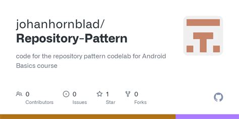 github johanhornblad repository pattern code for the repository