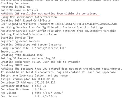 issue with access to internet within the docker container · issue 2019