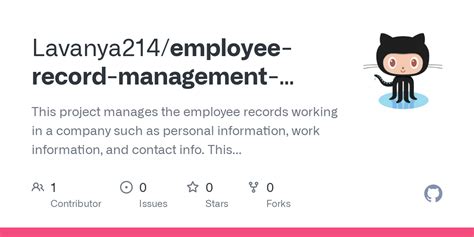 Github Lavanya214employee Record Management System This Project
