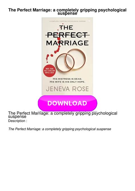 Ppt Epub The Perfect Marriage A Completely Gripping Psychological Suspense Powerpoint