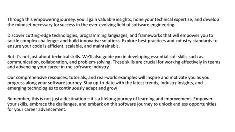software engineer pdf