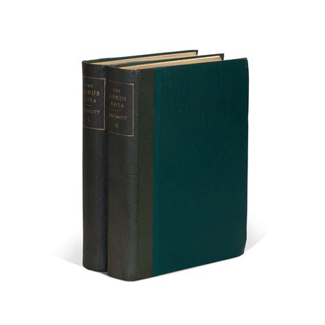 Ellen Ann Willmott The Genus Rosa London 1914 2 Vols Original Roan Backed Cloth The