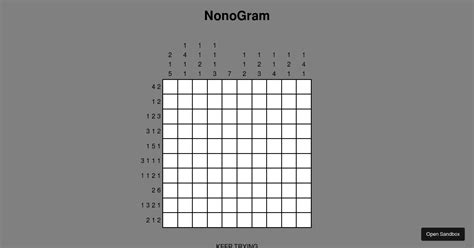 Nonogram Codesandbox